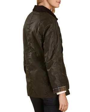 Barbour Classic Beadnell Waxed Cotton Jacket - Olive