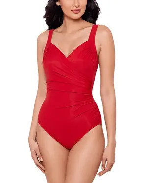 Miraclesuit Dd Cup Sanibel One Piece Swimsuit - Cayenne Red