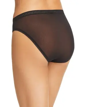 ON GOSSAMER Mesh High-cut Briefs - Black