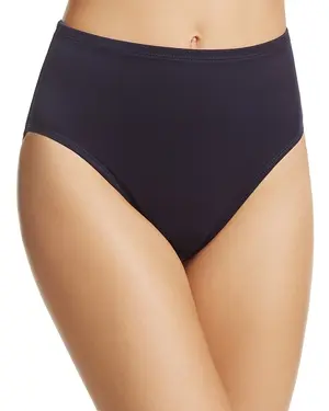Miraclesuit Solid High-Waisted Bikini Bottom Midnight Blue