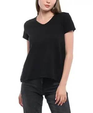 Wilt High/low Shrunken Boyfriend Tee - Black