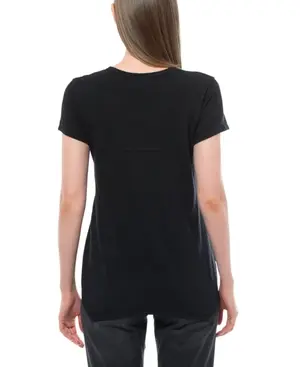 Wilt High/low Shrunken Boyfriend Tee - Black