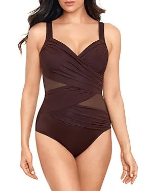 Miraclesuit Miraclesuit Network 18 Madero One Piece Swimsuit Sumatra Brown