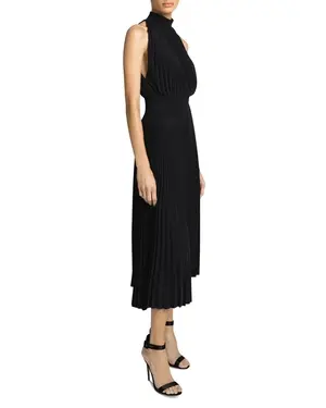 A.L.C. Renzo Pleated Midi Dress - Black