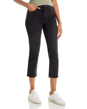 AGOLDE Riley High-rise Cropped Straight Jeans