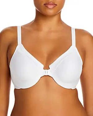 Wacoal Full Figure Perfect Primer Front Close Underwire Bra White