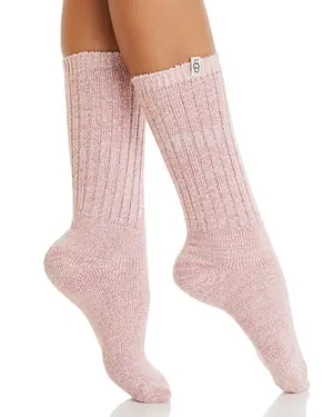 UGG Rib Knit Crew Socks Dusk