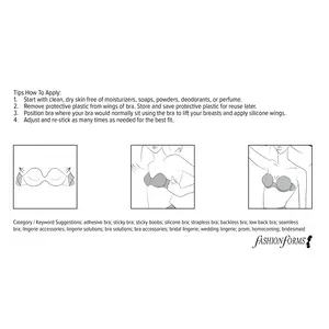 Fashion Forms Voluptuous U-plunge Backless Strapless Adhesive Bra