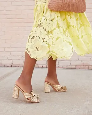 LOEFFLER RANDALL Penny Pleated High Heel Sandals