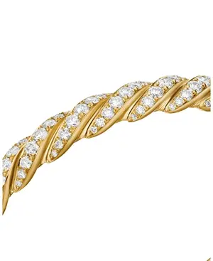 David Yurman 18k Yellow Paveflex Diamond Bracelet
