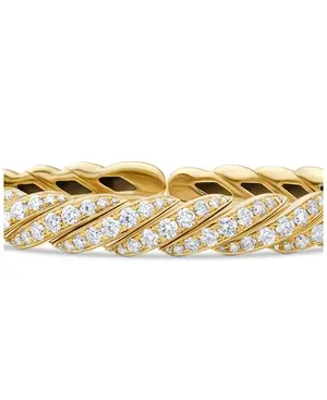 David Yurman 18k Yellow Paveflex Diamond Bracelet