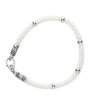 Lagos Sterling Silver White Caviar Bracelet