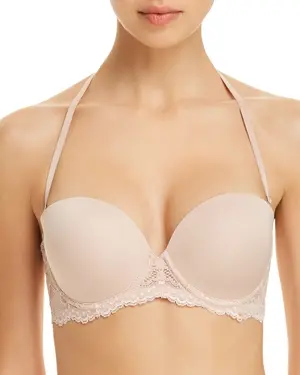 ON GOSSAMER Beautifully Basic Strapless Multi-way Bra - Champagne