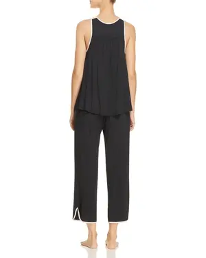 Kate Spade New York Tank Cropped Pj Set - Black