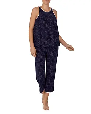 Kate Spade New York Tank Cropped Pj Set Pin Dot