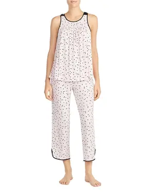 Kate Spade New York Tank Cropped Pj Set - Pink Dot