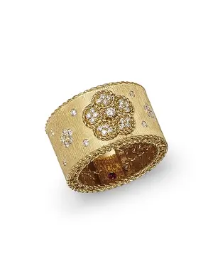 Roberto Coin 18k Diamond Daisy Ring - Yellow Gold