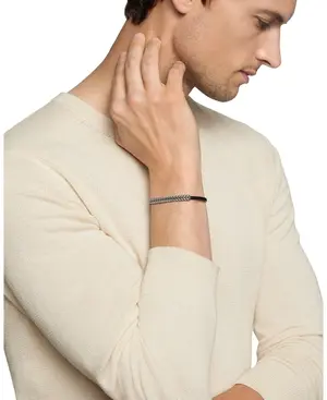 David Yurman Chevron Leather Bracelet