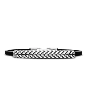 David Yurman Chevron Leather Bracelet