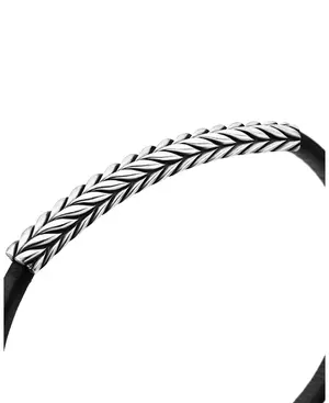 David Yurman Chevron Leather Bracelet