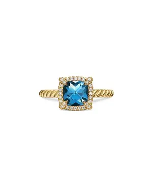 David Yurman Petite Chatelaine Ring - Hampton Blue Topaz