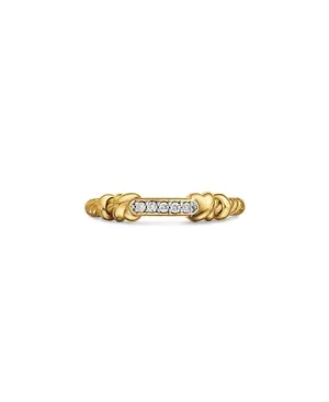David Yurman David Yurman Petite Helena Wrap Band Ring Yellow Gold
