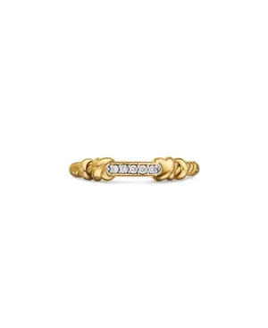 David Yurman Petite Helena Wrap Band Ring - Yellow Gold