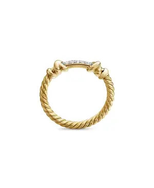 David Yurman Petite Helena Wrap Band Ring - Yellow Gold