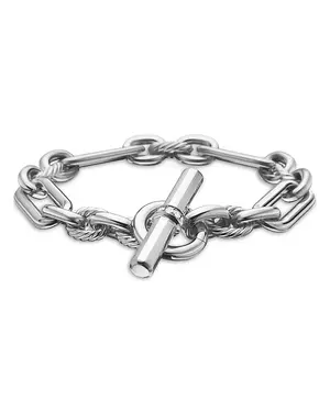 David Yurman Lexington Chain Bracelet With Diamonds - Silver