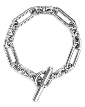 David Yurman Lexington Chain Bracelet With Diamonds - Silver