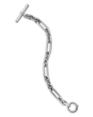 David Yurman Lexington Chain Bracelet With Diamonds - Silver