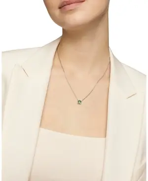 David Yurman Chatelaine Pendant Necklace With And Diamonds - Green