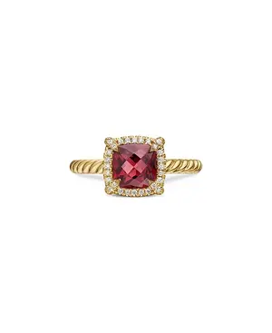 David Yurman Petite Chatelaine Ring With - Garnet