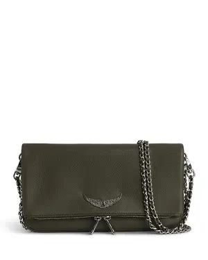 Zadig&Voltaire Rock Leather Shoulder Bag - Record