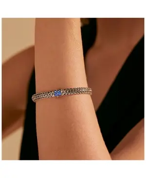 John Hardy Classic Chain Reversible Bracelet - Blue/silver