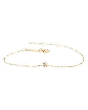 Zoe Chicco 14k Gold Diamond Bezel Chain Bracelet - Yellow