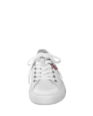 Paul Green Carly Lace Up Sneakers - White Leather
