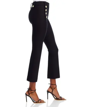 Derek Lam 10 Crosby Robertson Crop Flare Pants - Black