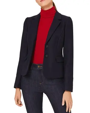 HOBBS LONDON Hackness Wool Blazer - True Navy