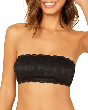 Cosabella Never Say Never Flirtie Lace Bandeau Bra - Black