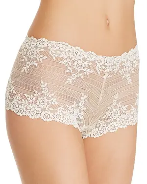 Wacoal Embrace Lace Boyshorts - Nude/ivory