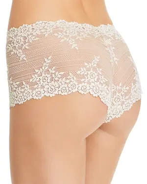 Wacoal Embrace Lace Boyshorts - Nude/ivory