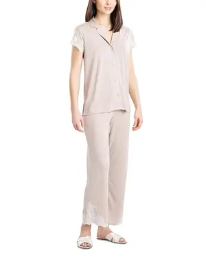Natori Luxe Shangri-la Cropped Pj Set - Heather Cashmere