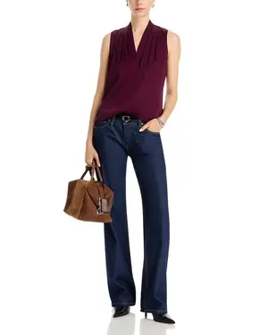 Kobi Halperin Mila Silk Blouse - Berry