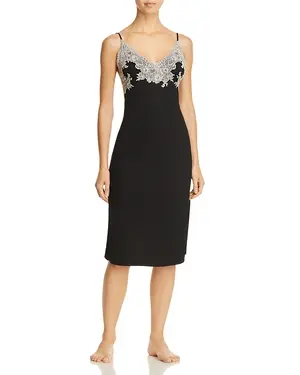 Natori Luxe Shangri-la Chemise - Black