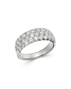 Bloomingdale'S 14k Gold Diamond Band Ring 2.0 Tcw - White
