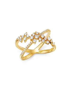 Bloomingdale'S Diamond Crossover Ring - White/gold