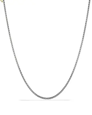 David Yurman Small Box Chain Necklace - Silver/yellow Gold