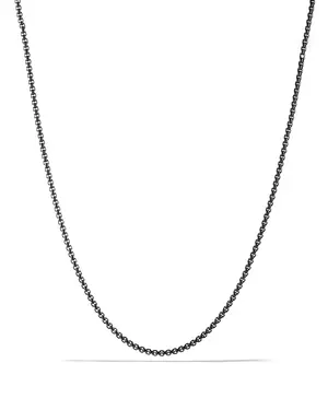 David Yurman David Yurman Small Box Chain Necklace Black