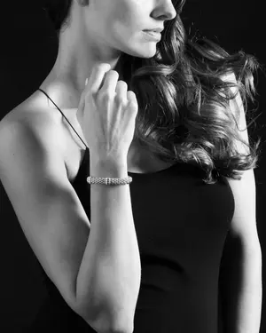 Lagos Sterling Caviar Fluted Station Bracelet